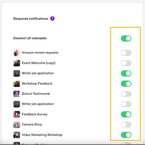 Manage Your Email Notifications Videoask