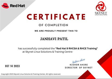 janhavi patil on linkedin linux certification redhat skynet