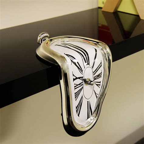 Nordic Surrealist Melting Clock Art Design Wall Clock Creative 3d Diy
