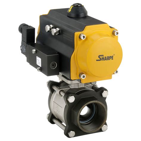 Sharpe 14 In Size Carbon Steel Pneumatically Actuated Two Way Ball