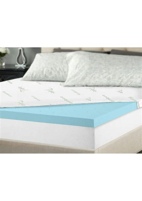 Bamboo And Memory Foam King Single Mattress Topper 8cm Onceit