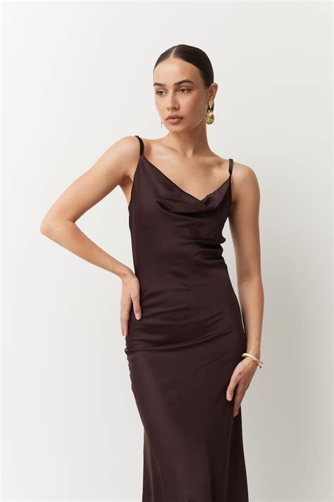Red Silk Slip Dress Cowl Neck Satin Midi Dress Red Silk Slip Dress Silk