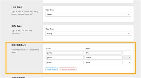 User Defined Field Definitions Subscribe Pro Documentation