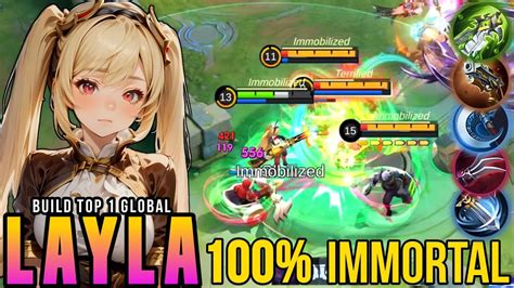100% IMMORTAL!! Layla Insane One Hit Damage Build!! - Build Top Global ...