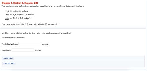 Solved Chapter Section Exercise Two Variables Are Chegg
