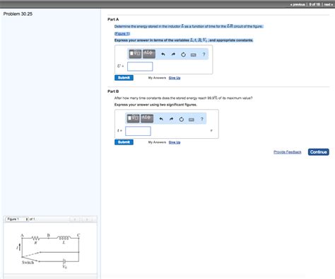 Solved Determine The Energy Stored In The Inductor L As A