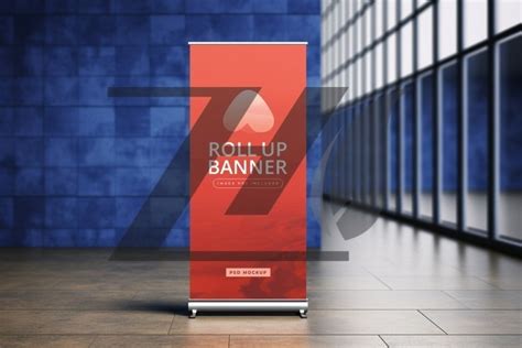 دانلود فایل لایه باز موکاپ بنر رول آپ استند نمایشگاهی دانلود رایگان فایل لایه باز، Psd، وکتور