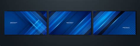 동적 추상 블루 블랙 배경 포스터 세트 기술 네트워크 벡터 일러스트레이션 벡터에 대한 스톡 벡터 아트 및 기타 이미지 벡터 파란색 0명 Istock