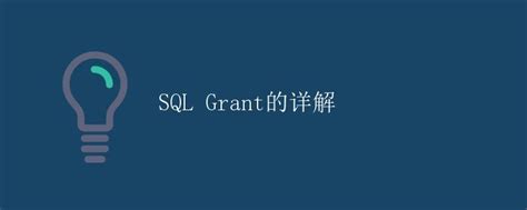 Sql Grant的详解极客笔记 Sql Grant的详解极客笔记