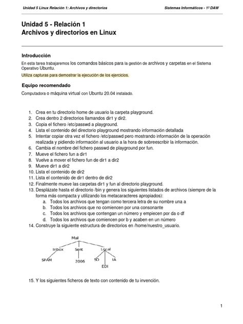 Comandos Bash Archivos Y Directorios Pdf Archivo De Computadora