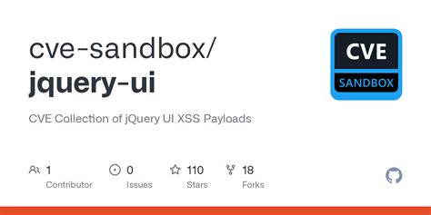 Github Cve Sandboxjquery Ui Cve Collection Of Jquery Ui Xss Payloads