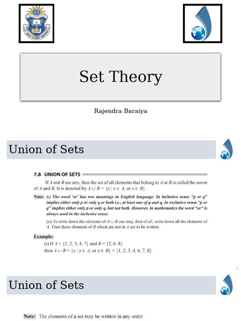 10 Set Theory Operations Pdf