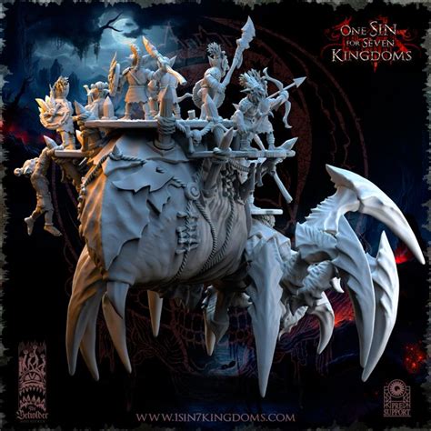 3d Printable The Black Horde Goblins Behemoth Spider By The Beholder Miniatures