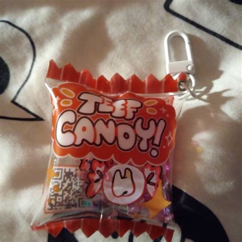 Puffy Teef Candy Keychain Etsy
