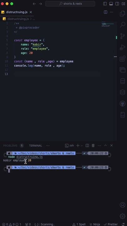 Js Object Destructuring Explained Quick And Easy Youtube