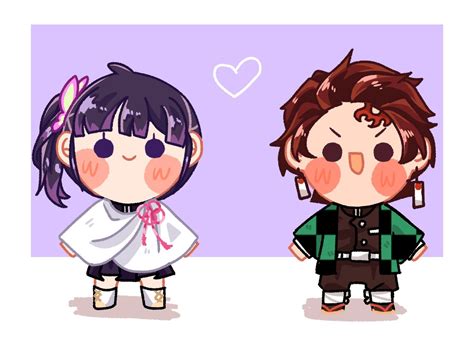 🎴🔥 Tanjiro X Kanao 🌸🦋 Anime Chibi Slayer Anime Anime Fandom