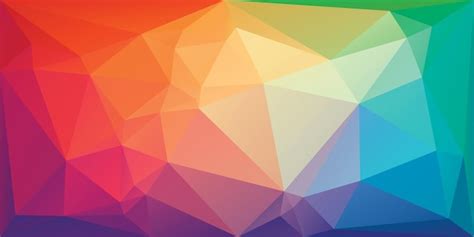 Premium Vector Colorful Triangular Background