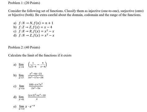 Solved Problem 1 20 Points Consider The Following Set Of