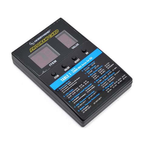 Hobbywing LED ESC Program Card Hobby Time RC