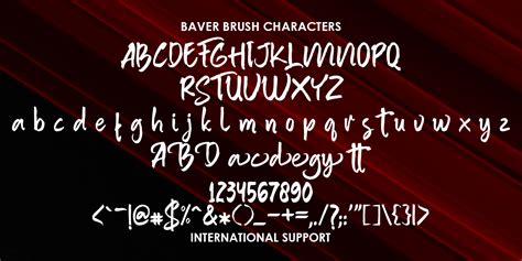 Baver Brush скачати шрифт і встановити для веб сайту і фотошопа