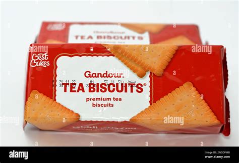 Cairo Egypt February 5 2023 Gandour Tea Biscuits Packet Crunchy