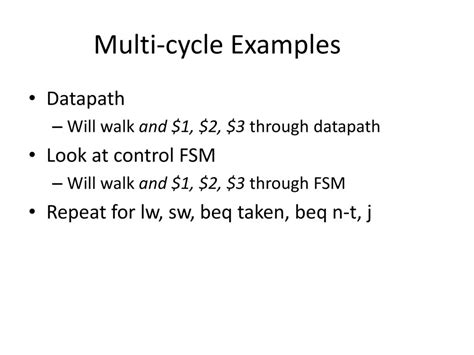 Ececs 552 Multicycle Data Path Ppt Download