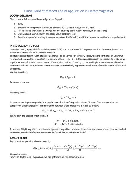 Finite Element Method Solution In Electromagnetic Wave Equations For