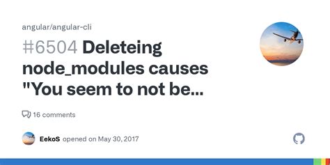 Deleteing Node Modules Causes You Seem To Not Be Depending On Angular Core Issue