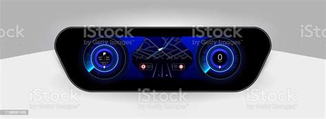 Hud 스타일의 자동차 서비스 가상 그래픽 인터페이스 Ui Hud 자동 검색 분석 및 진단 추상 벡터 과학 스포츠 카에 대한