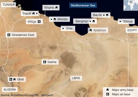 Libya Military Bases Map