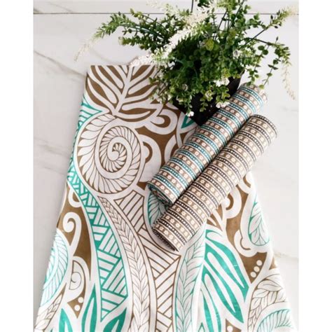 Jual Kain Batik Daun Warna Soft Kain Tebal Shopee Indonesia