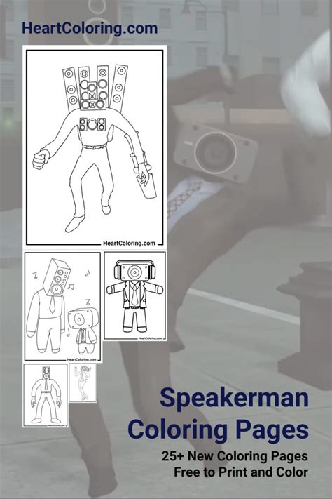 Coloring Pages Of Speakerman From Skibidi Toilet To Print On A4