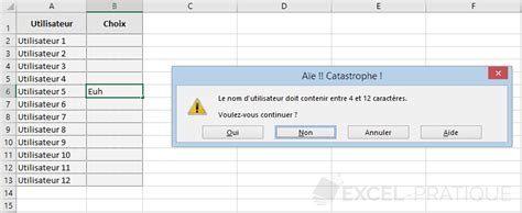 Formation Excel Validation De Données