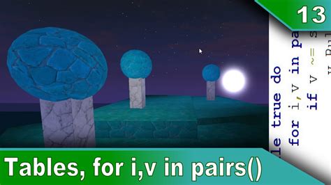 [13] tables and for i v in pairs loop roblox scripting tutorials