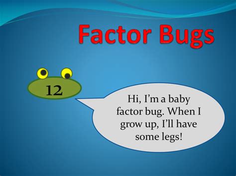 Factor Bugs Inc Prime Numbers Game Teaching Resources Number