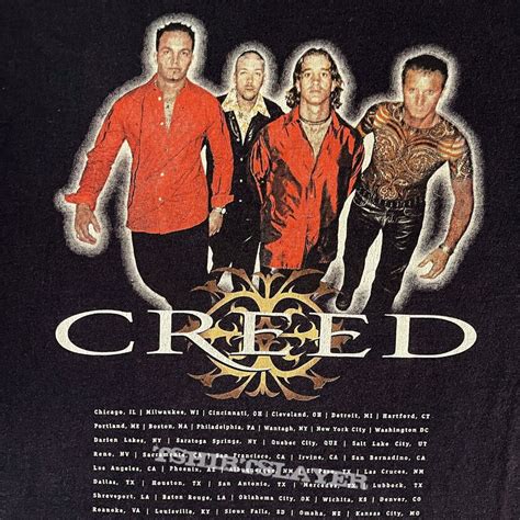 1999 2000 Creed “human Clay Tour” Tee On Delta Tag Tshirtslayer