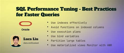 Best Practices For Faster Queries A Sql Performance Tuning Tutorial