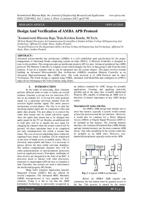 pdf design and verification of amba apb protocol