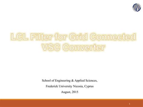 lcl filter design pptx consumer electronics technology and computing