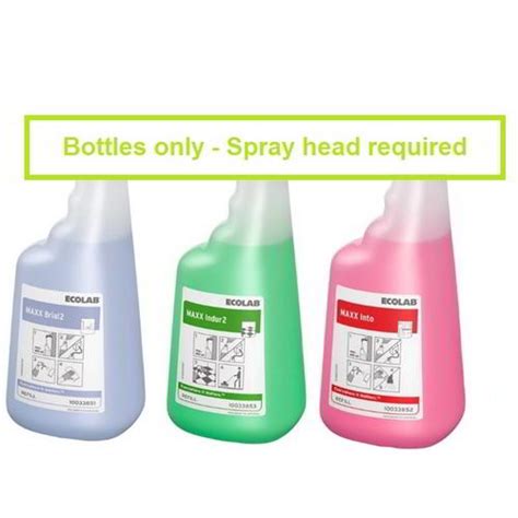 Ecolab Maxx Range Printed 650ml Spray Bottle Each Lime Supply