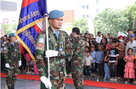 កងទ័ពមួកខៀវ២១៩នាក់ ធ្វើមាតុភូមិនិវត្តន៍ដល់កម្ពុជា ក្រោយបញ្ចប់បេសកកម្មមនុស្សធម៌ ក្រោមឆត្រ Un