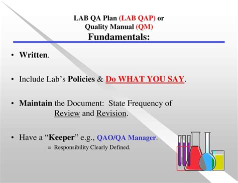 Ppt Sdwa “laboratory Quality Assurance Plans” And Nelap Tni “laboratory