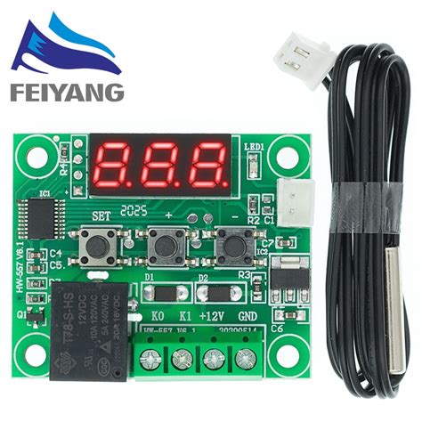 W1209 Dc 12v Led Digital Thermostat Temperature Control Thermometer Thermo Controller Switch
