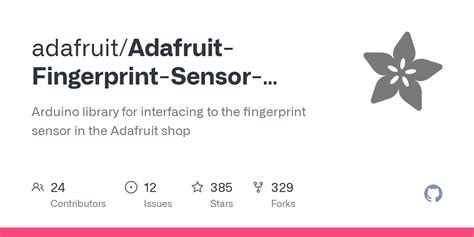 Github Adafruitadafruit Fingerprint Sensor Library Arduino Library For Interfacing To The