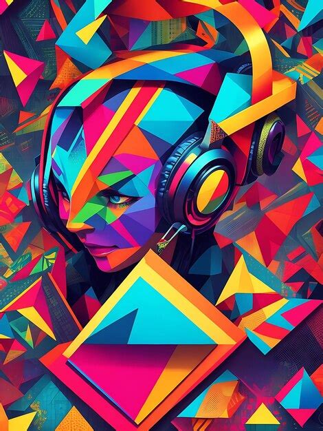 Premium Photo Abstract Geometric Background Modern Overlapping Triangles