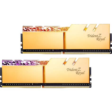 Memoria Gskill Trident Z Royal Ddr4 16 Gb 3600 Rgb Gold 2x8 1 35 Max Tecno