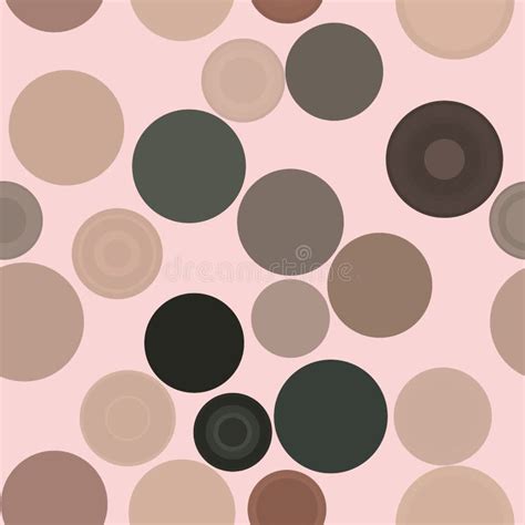 Seamless Color Abstract Circles Bubbles Sphere Or Ellipses Geometric Pattern Generative Art