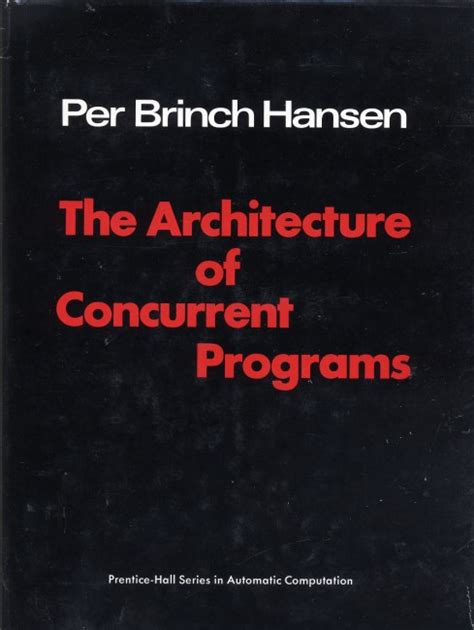 The Architecture Of Concurrent Programs Book Computing History