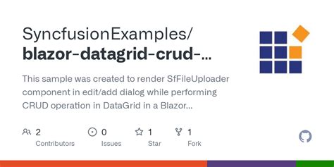 Github Syncfusionexamplesblazor Datagrid Crud Dialog Fileuploader