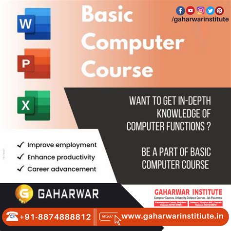 Basic Computer Course In Depth Knowledge Of Computer Functions